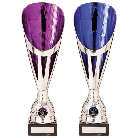 Rising Stars Silver Deluxe Trophy Purple or Blue - TR20536/ TR20532 ...