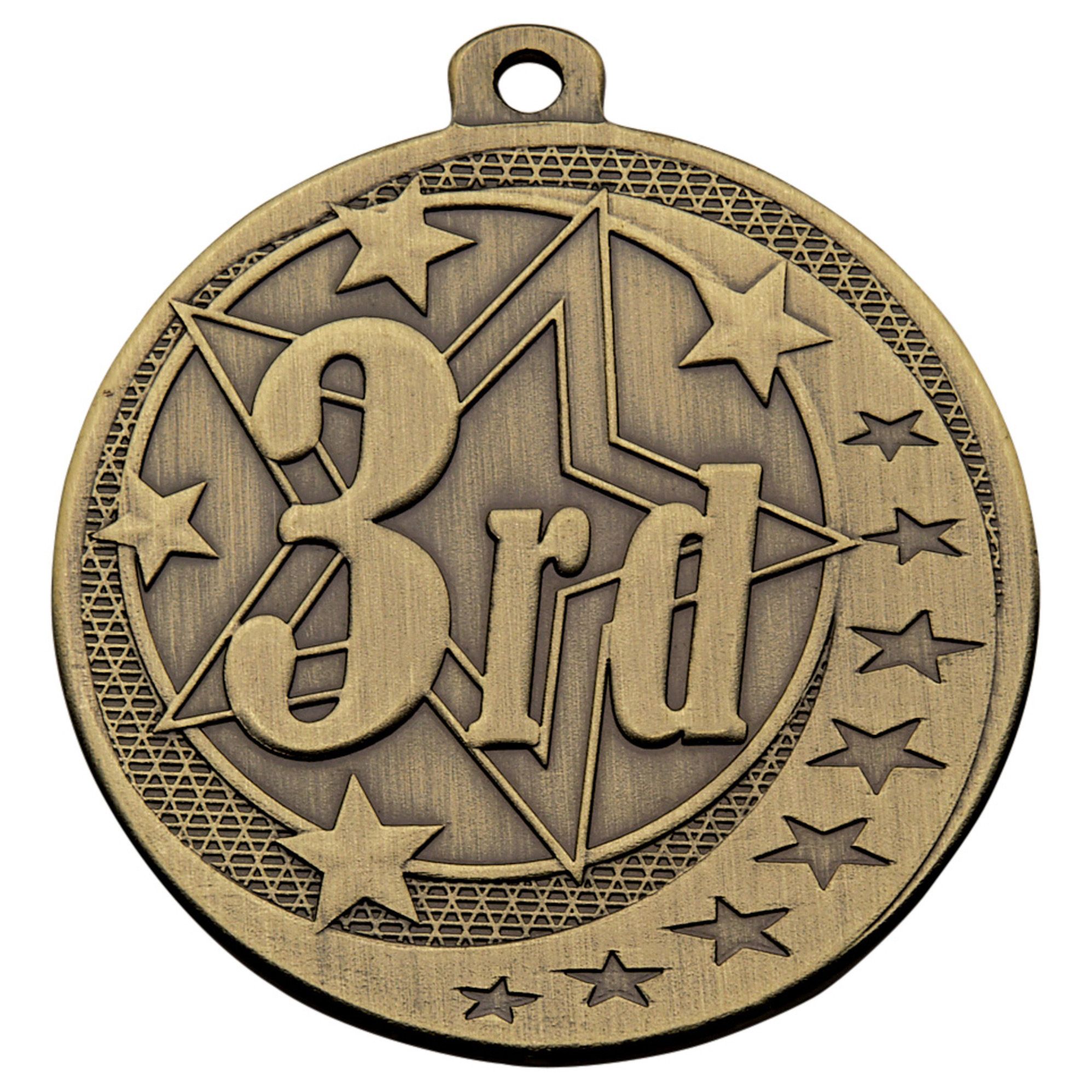 1st, 2nd, and 3rd Star Medal - G610/ G611/ G612 | Impact Trophies