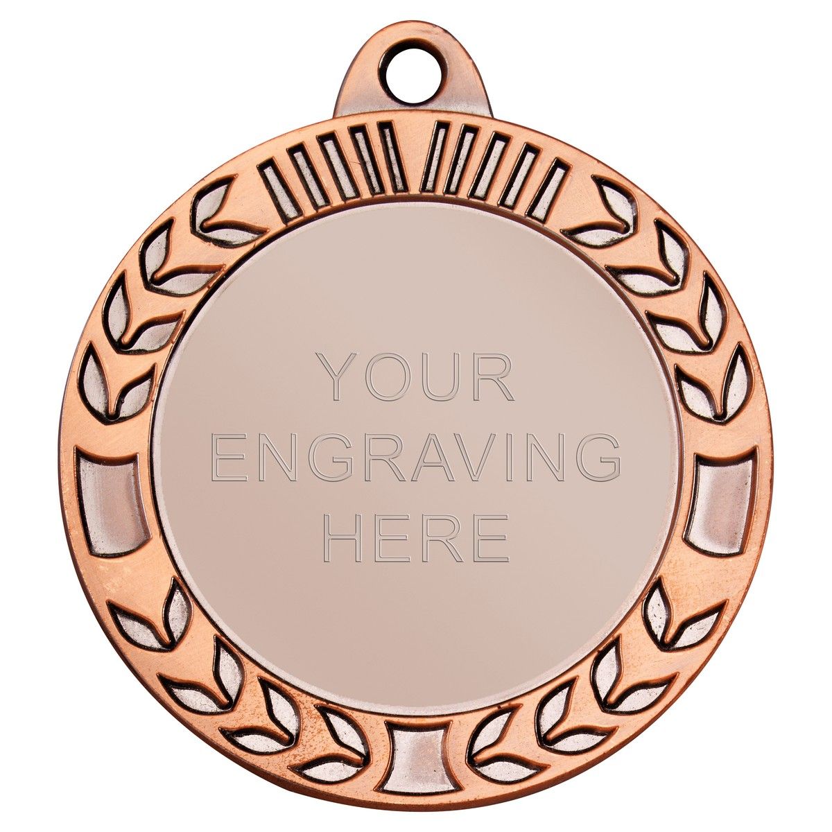 Deluxe Engraved Wreath Medal 70mm - EM67 | Impact Trophies