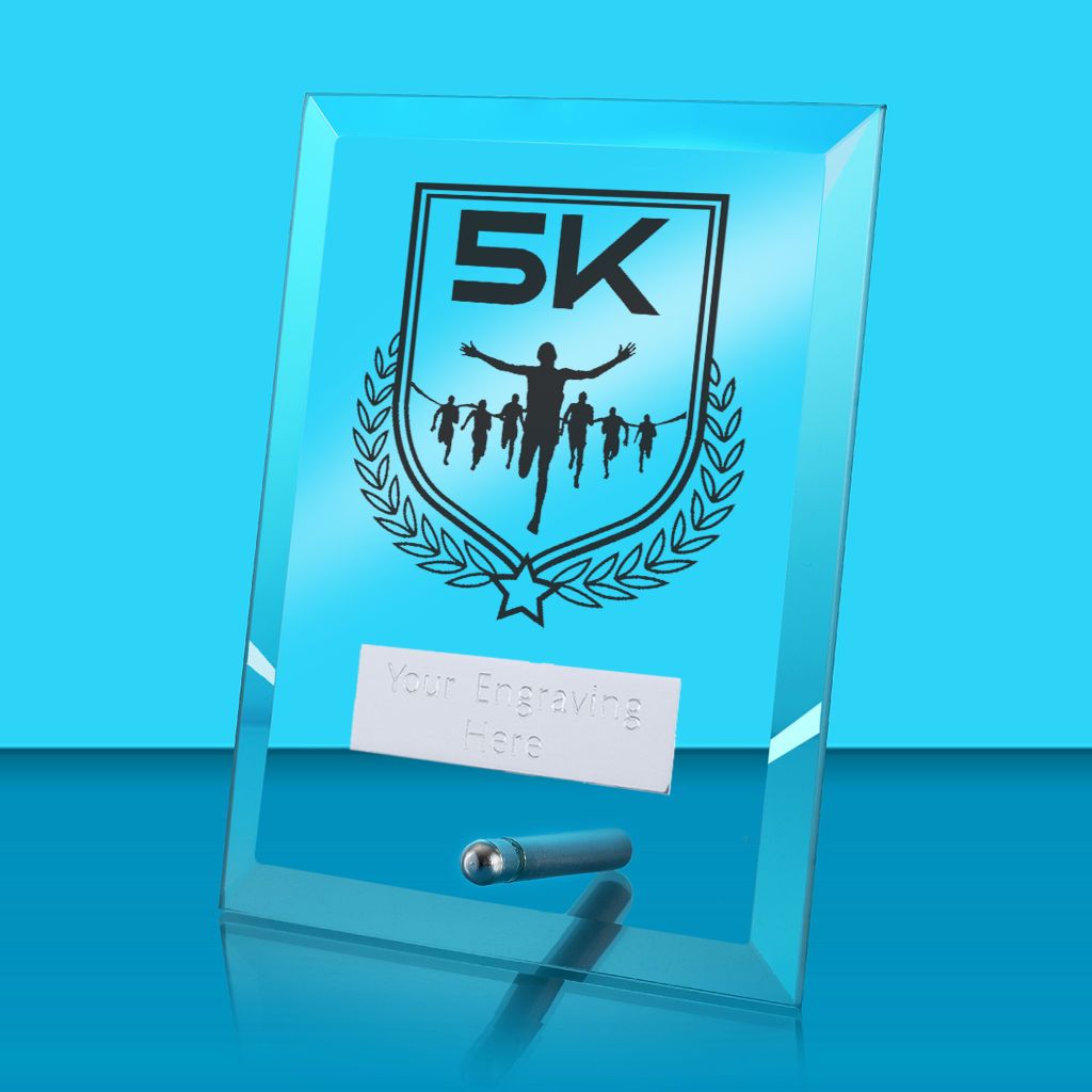 Harlow 5K Run Glass Award - AFG013-ATH11 | Impact Trophies