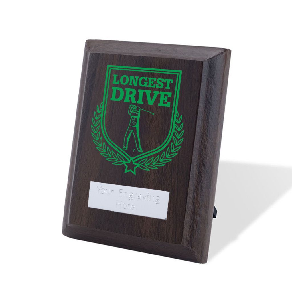 Britannia Golf Longest Drive Walnut Plaque - AFFWP6-GOLF13 | Impact ...