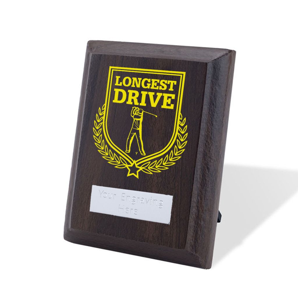 Britannia Golf Longest Drive Walnut Plaque - AFFWP6-GOLF13 | Impact ...