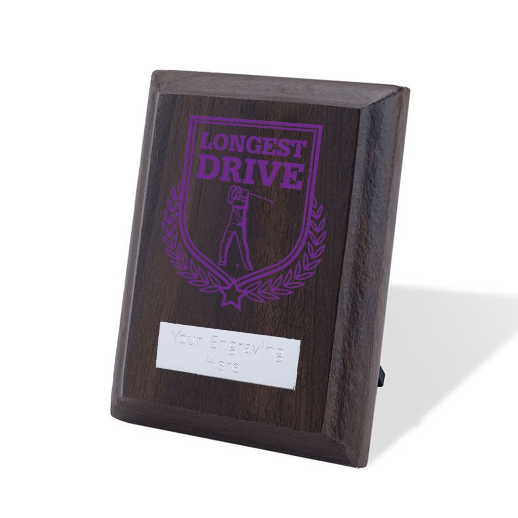 Britannia Golf Longest Drive Walnut Plaque - AFFWP6-GOLF13 | Impact ...