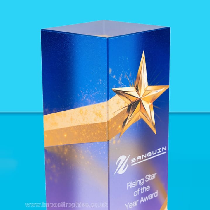 Chroma Designer Shooting Star Crystal Column Award - AF90SSS | Impact ...