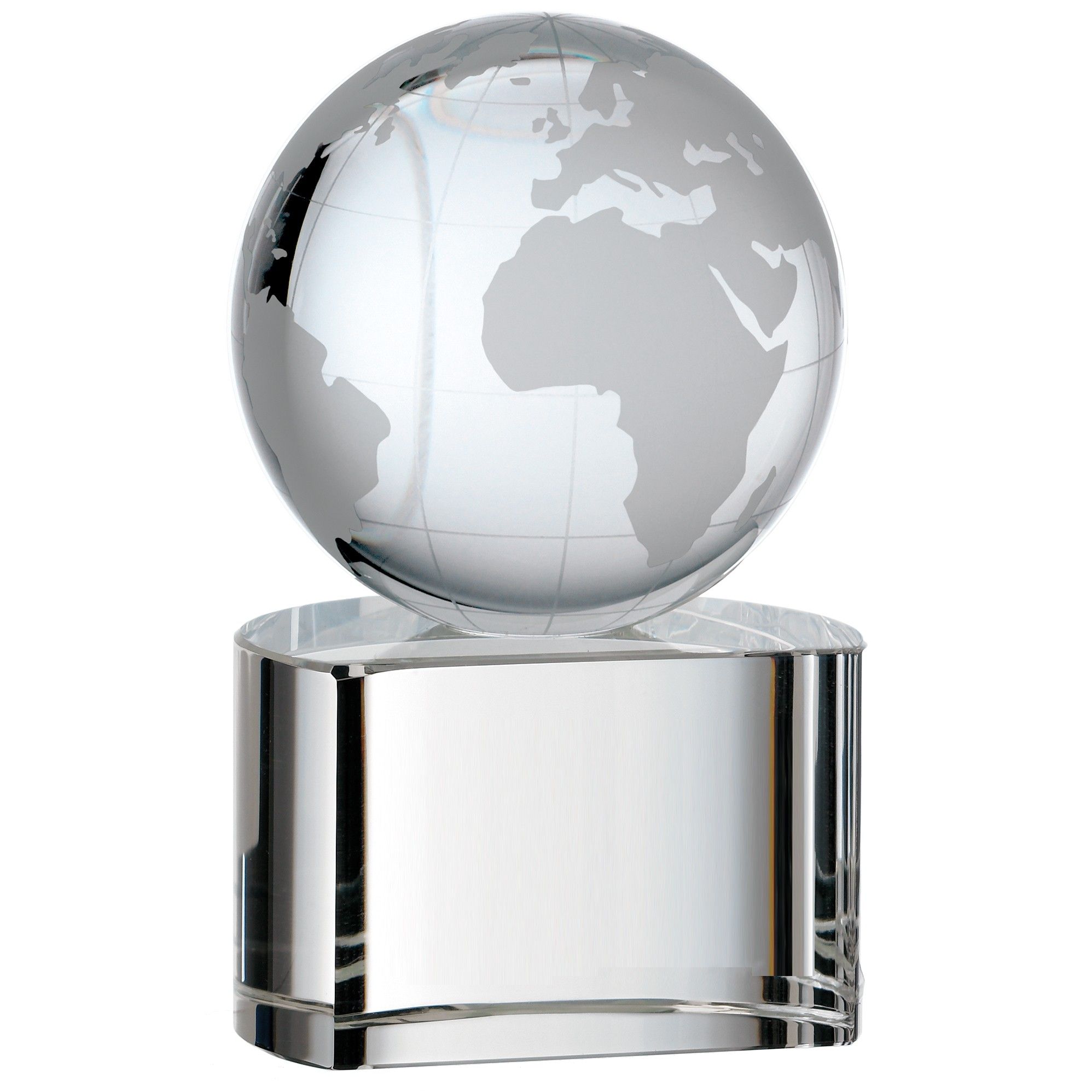 Clear Glass Globe Award Engraved - GC254B/E | Impact Trophies