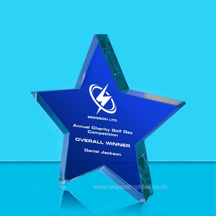 Impact Star Chroma Brights Glass Award - AFG026BR | Impact Trophies