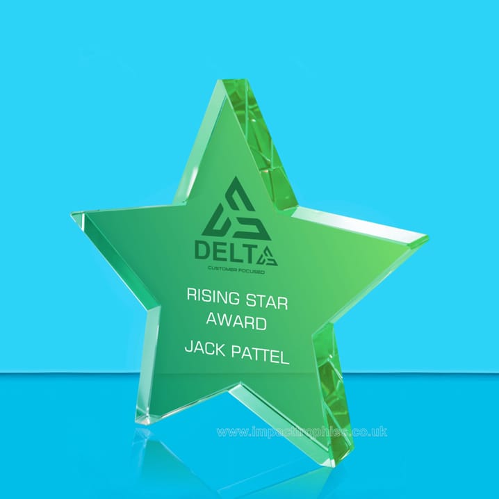 Impact Star Chroma Brights Glass Award - AFG026BR | Impact Trophies