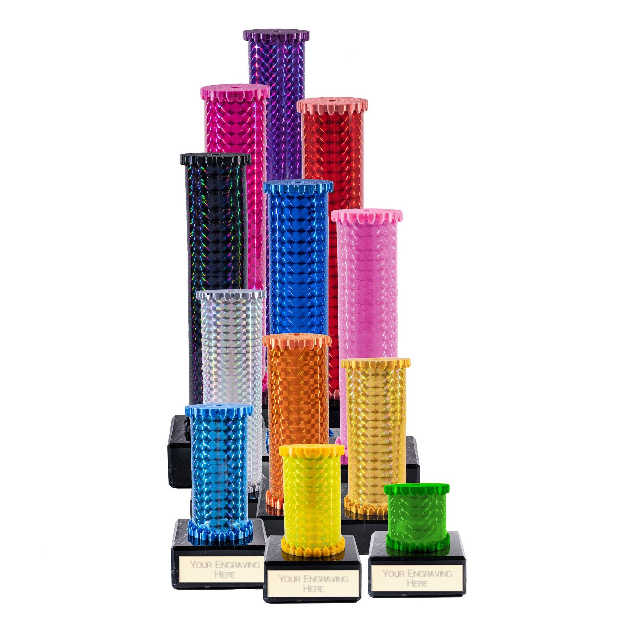 Icon Custom Printed Holographic Trophy Column Base - AFCOLHBES | Impact ...