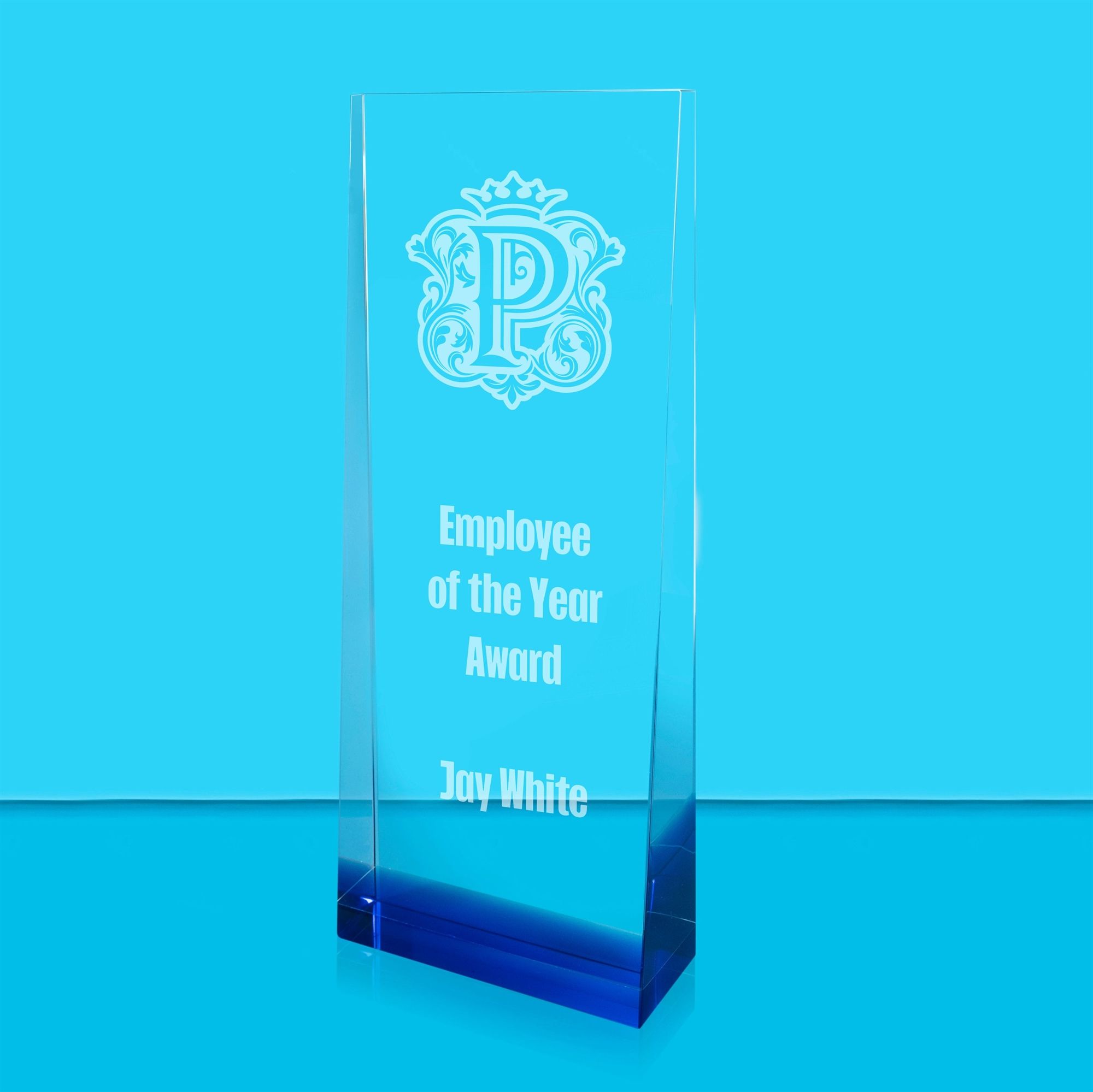 Egyptian Blue Crystal Wedge Award - AFG028 | Impact Trophies