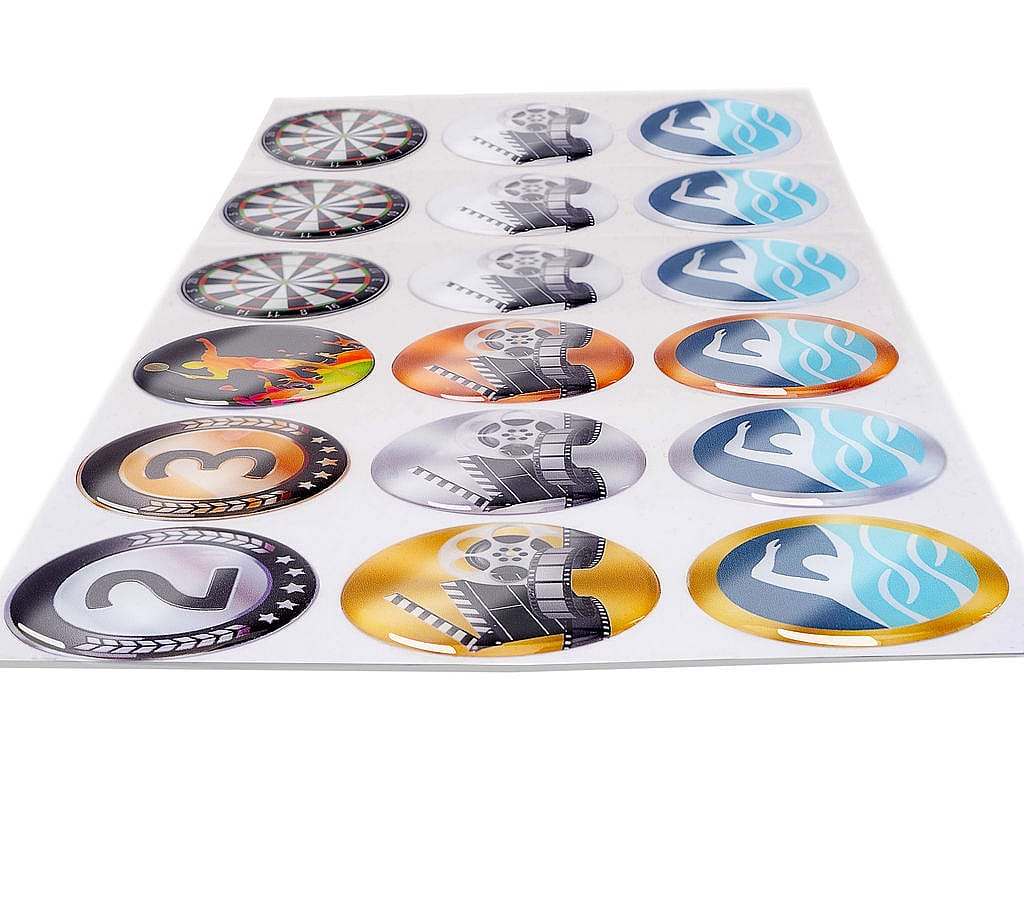 Pack of 50 Domed Full Colour 25mm Acrylic Centres - PO50-25DOMED ...