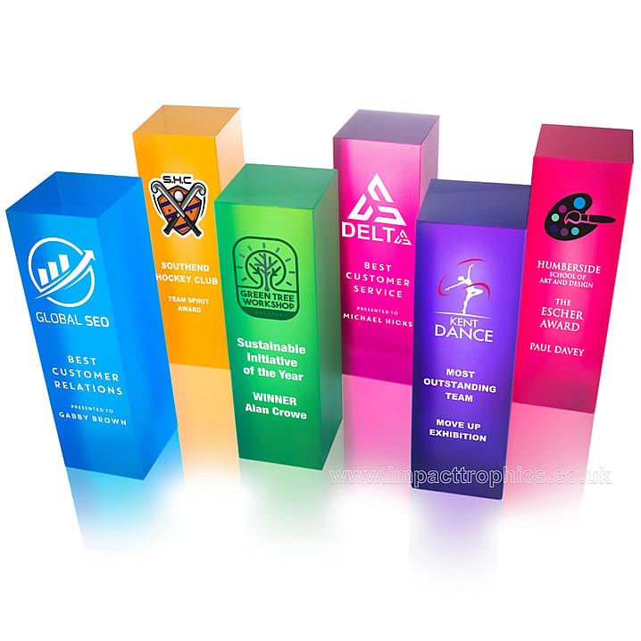 Chroma Brights Crystal Column Award - AF90BR | Impact Trophies