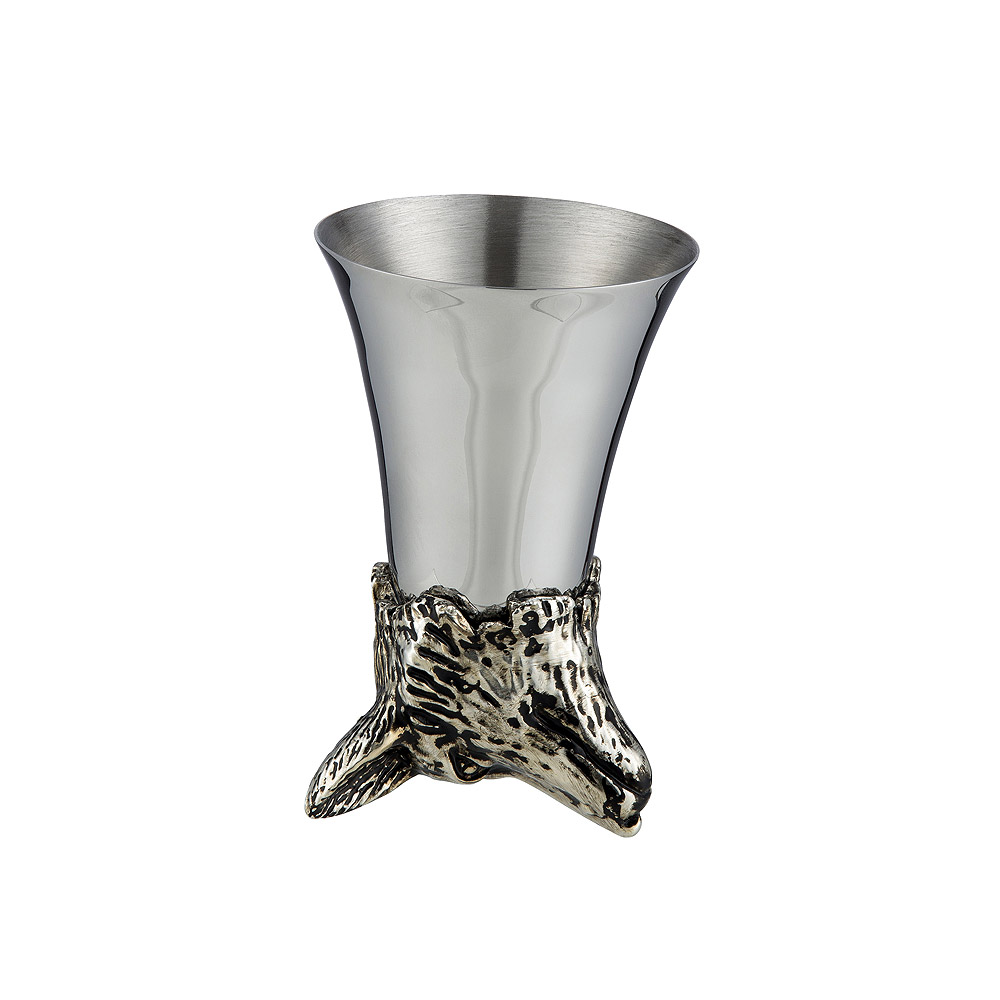 Fox Head Polished Stainless Steel Stirrup Cup - BG103 | Impact Trophies