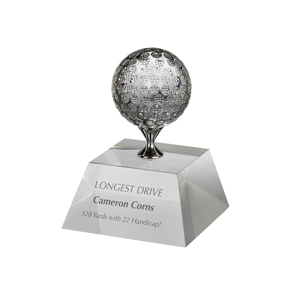 Clear Crystal Golf Ball Award - DC023 | Impact Trophies