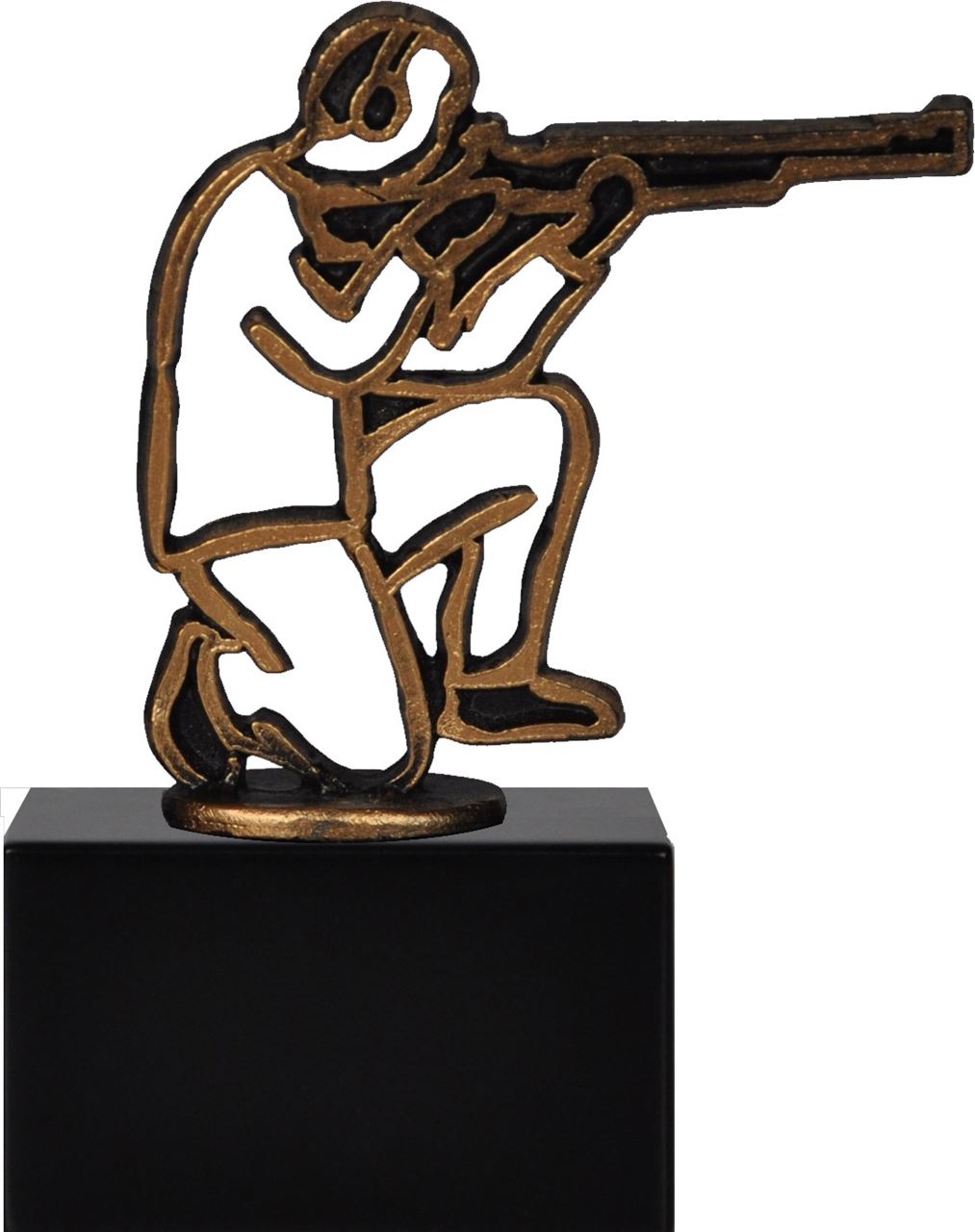 Pewter Silhouette Shooting Trophy - BEL566 | Impact Trophies
