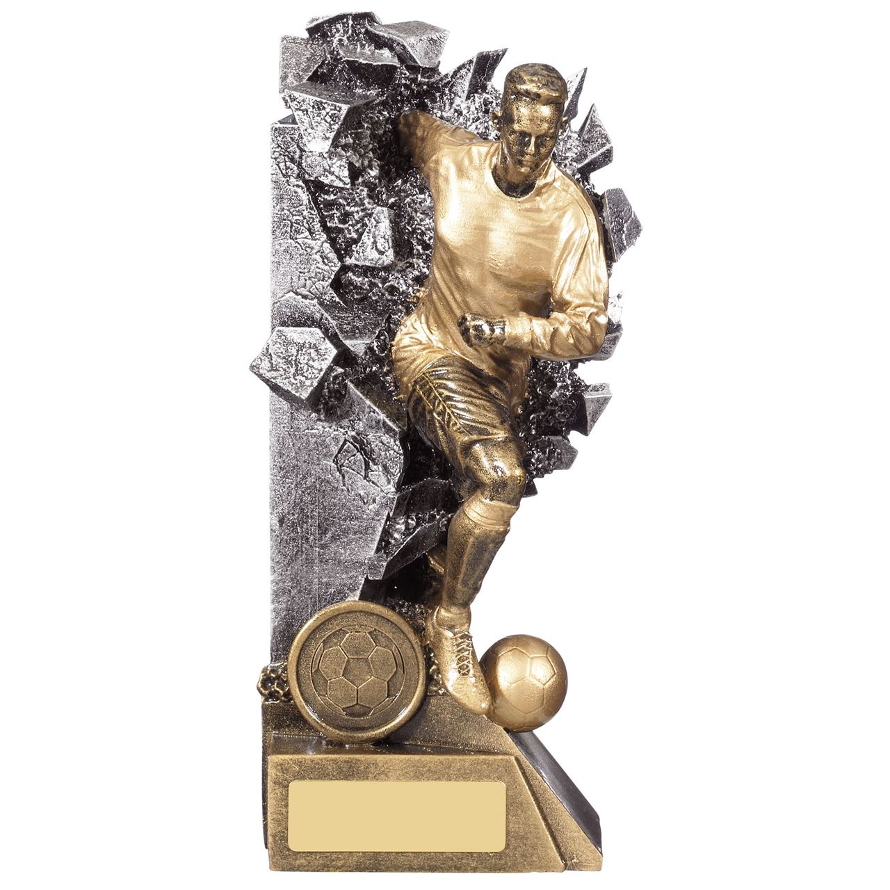 Breakout Male Football Player Trophy - RF039 | Impact Trophies