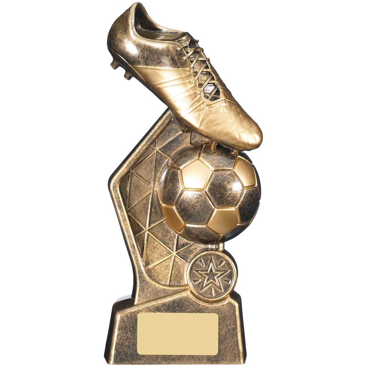 Hex Football Trophy Gold - RF138 | Impact Trophies