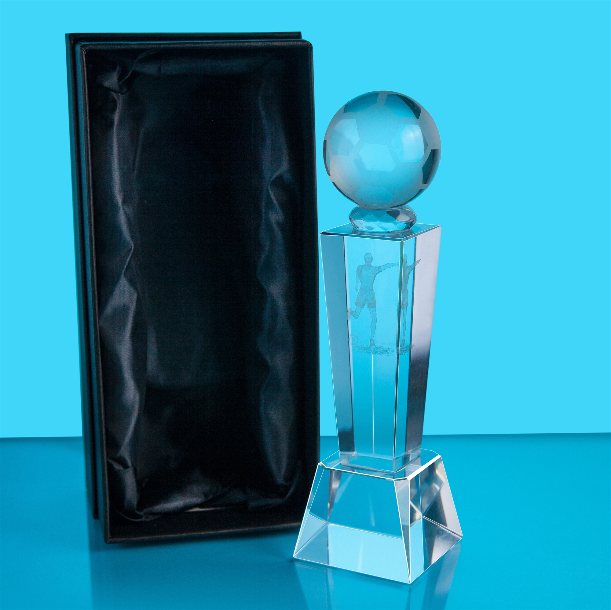 Optical Crystal Football Award | Impact Trophies
