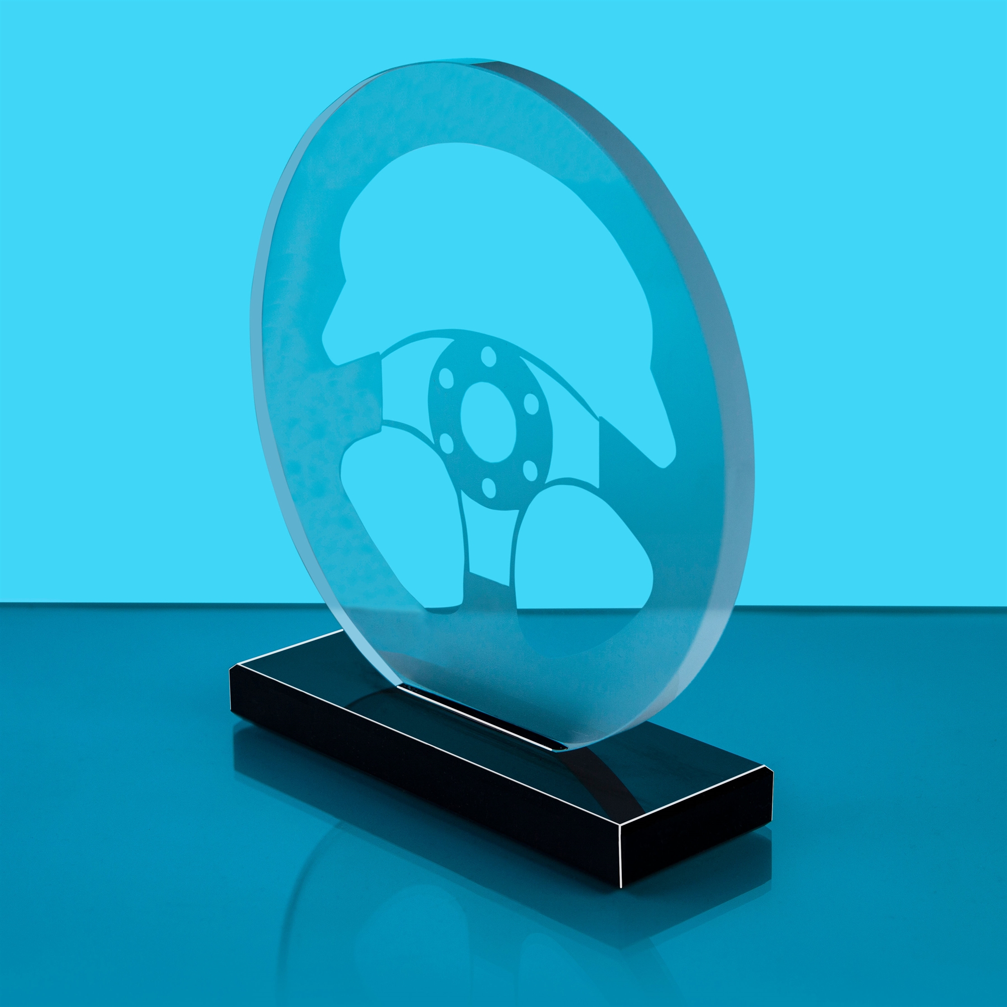 Torino Glass Steering Wheel Award - AF3080 | Impact Trophies