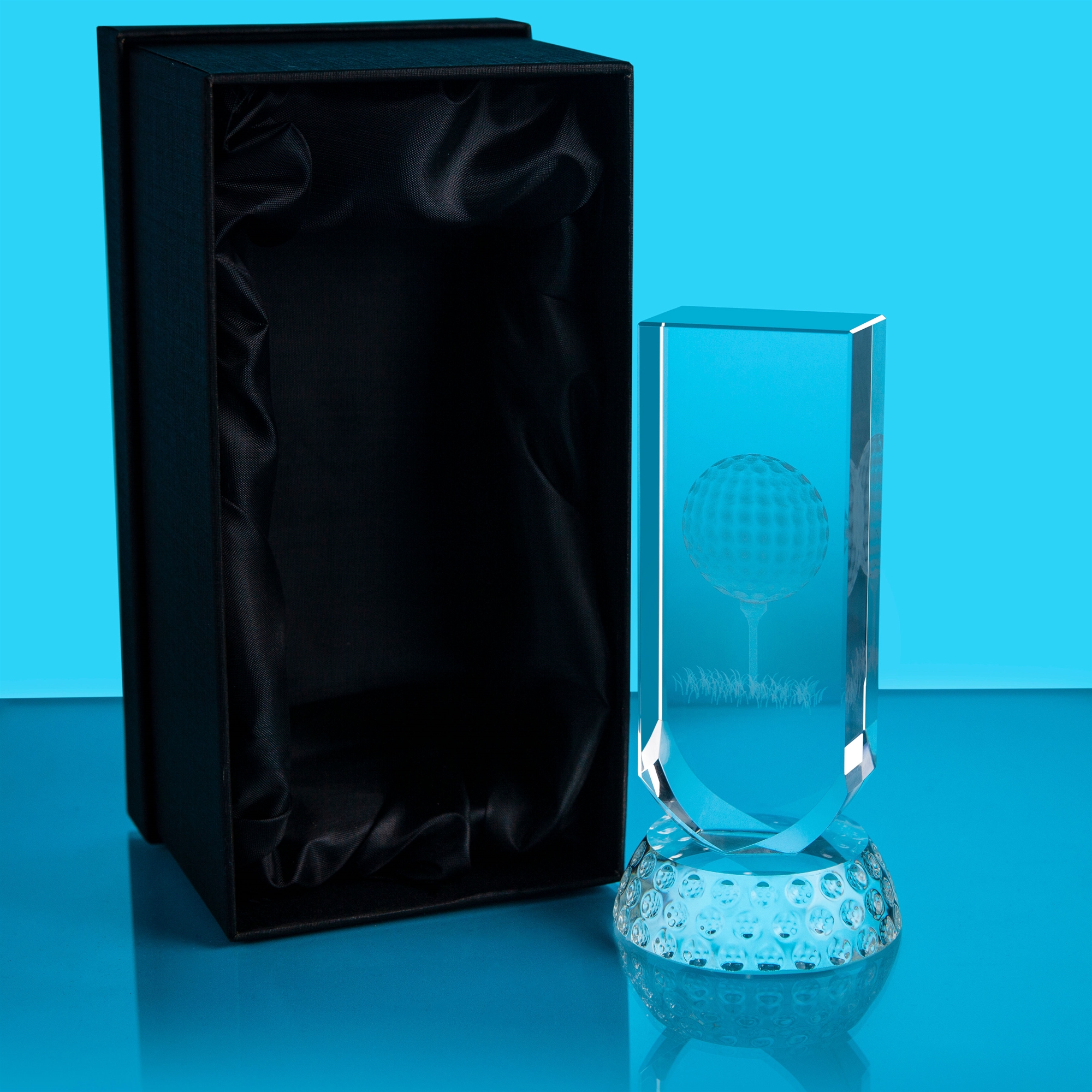 Optical Crystal Golf Award On Golf Ball Base - AF17051 | Impact Trophies