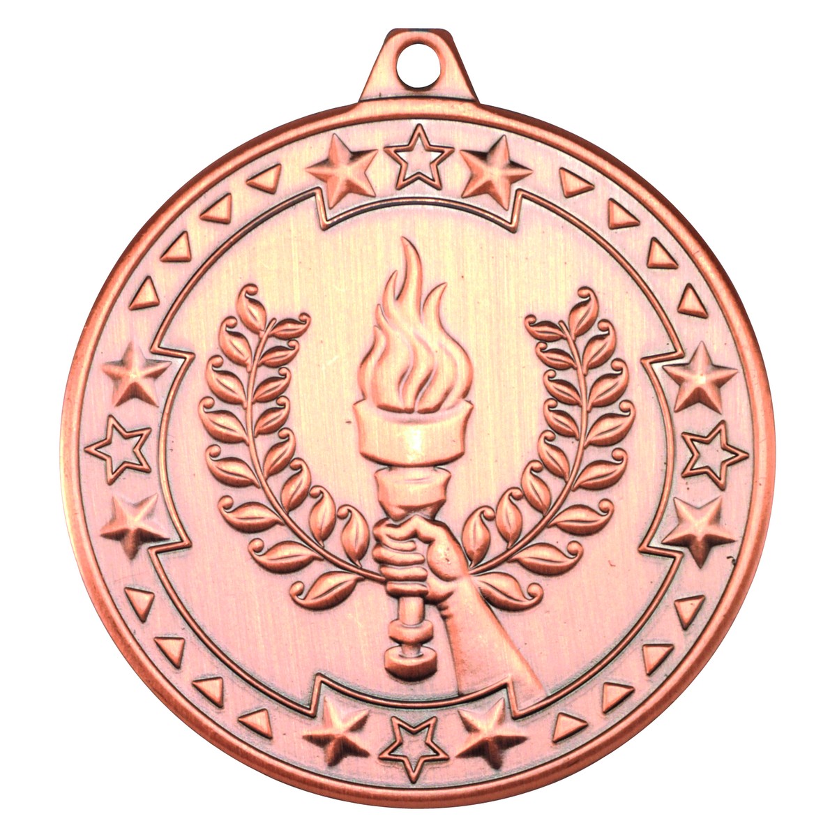 Tri Star Victory Torch Medal - M73 | Impact Trophies