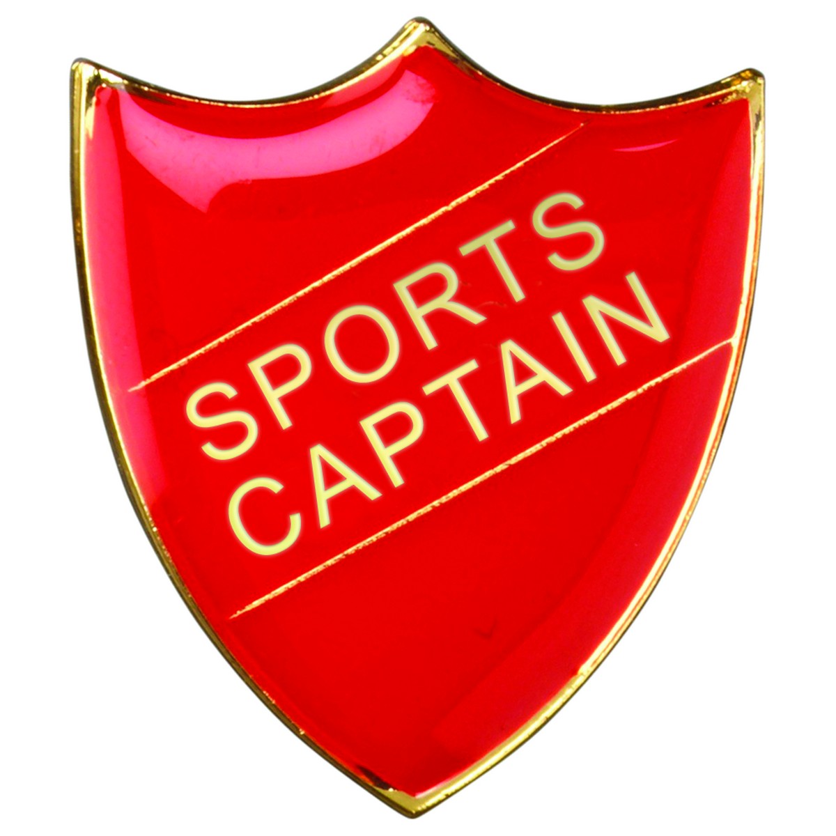 Sports Captain Metal School Shield Badge - BDG-SP | Impact Trophies