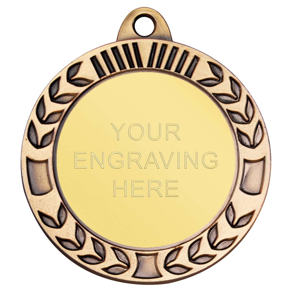 Deluxe Engraved Wreath Medal 70mm - EM67 | Impact Trophies