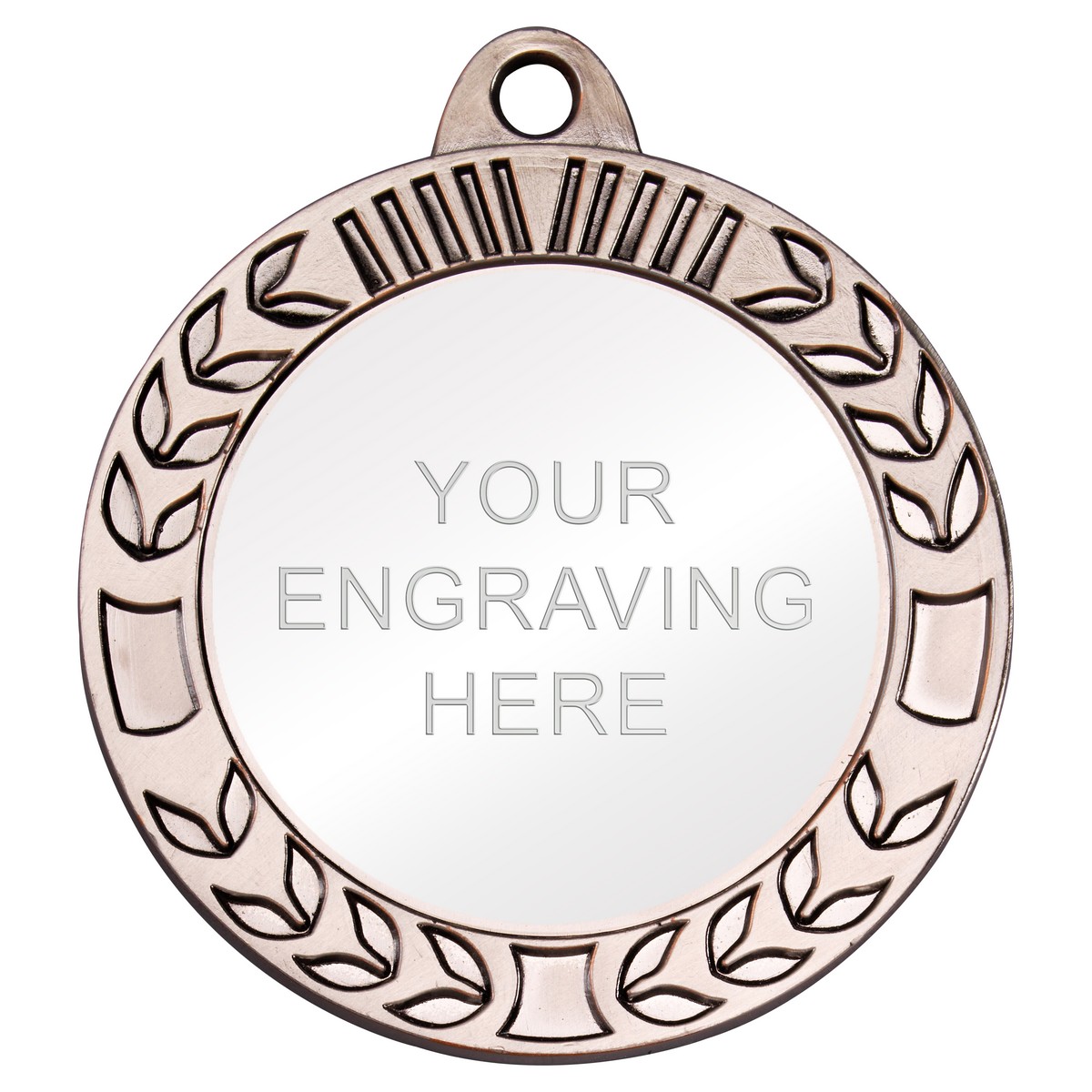 Deluxe Engraved Wreath Medal 70mm - EM67 | Impact Trophies