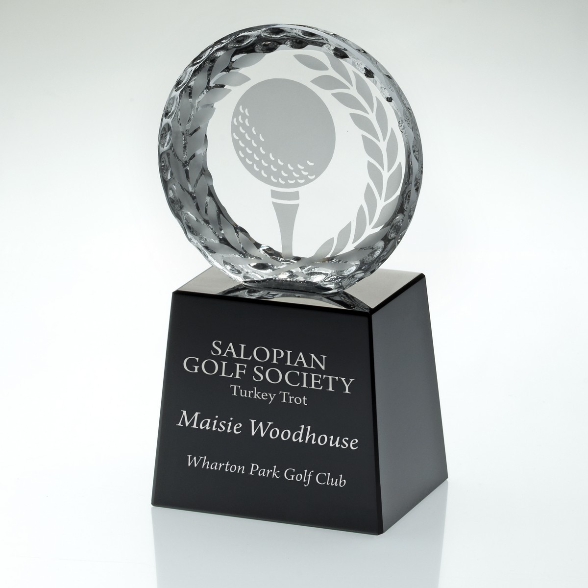 Engraved Cypress Glass Golf Award - CBG16 | Impact Trophies