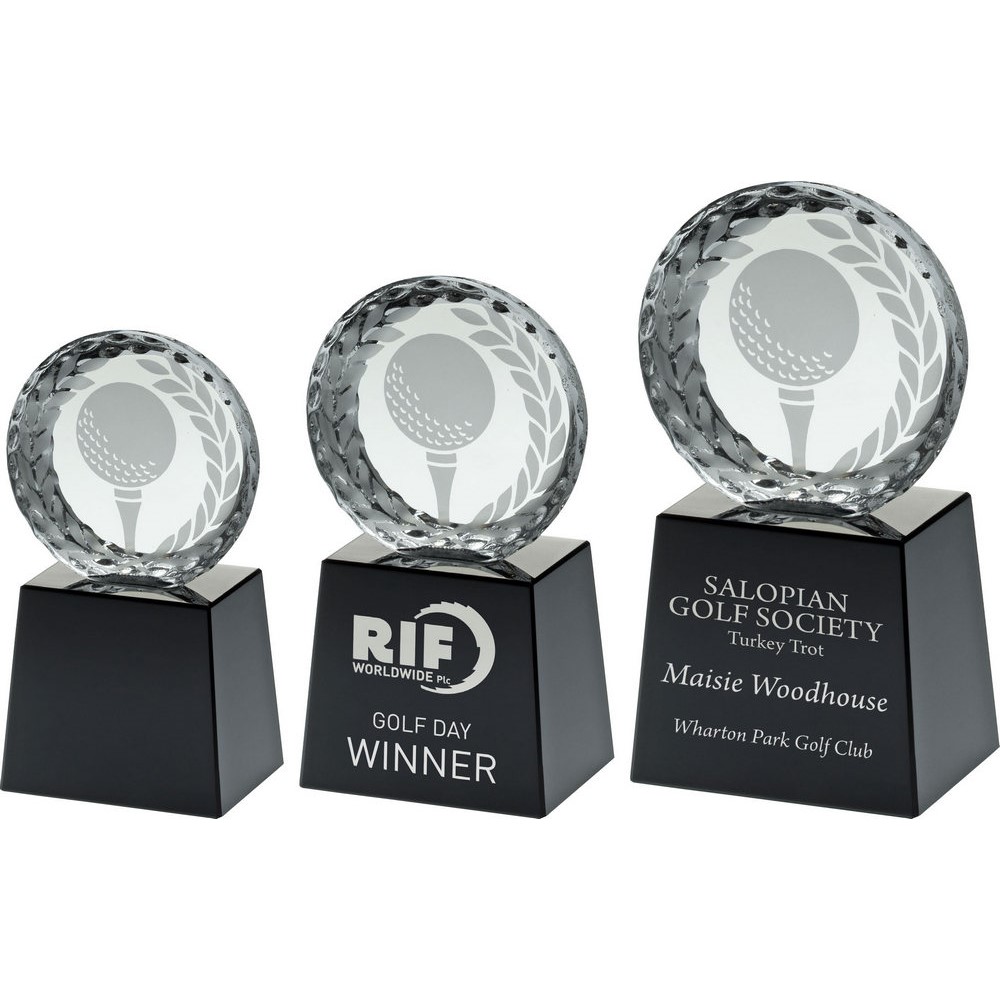 Engraved Cypress Glass Golf Award - CBG16 | Impact Trophies