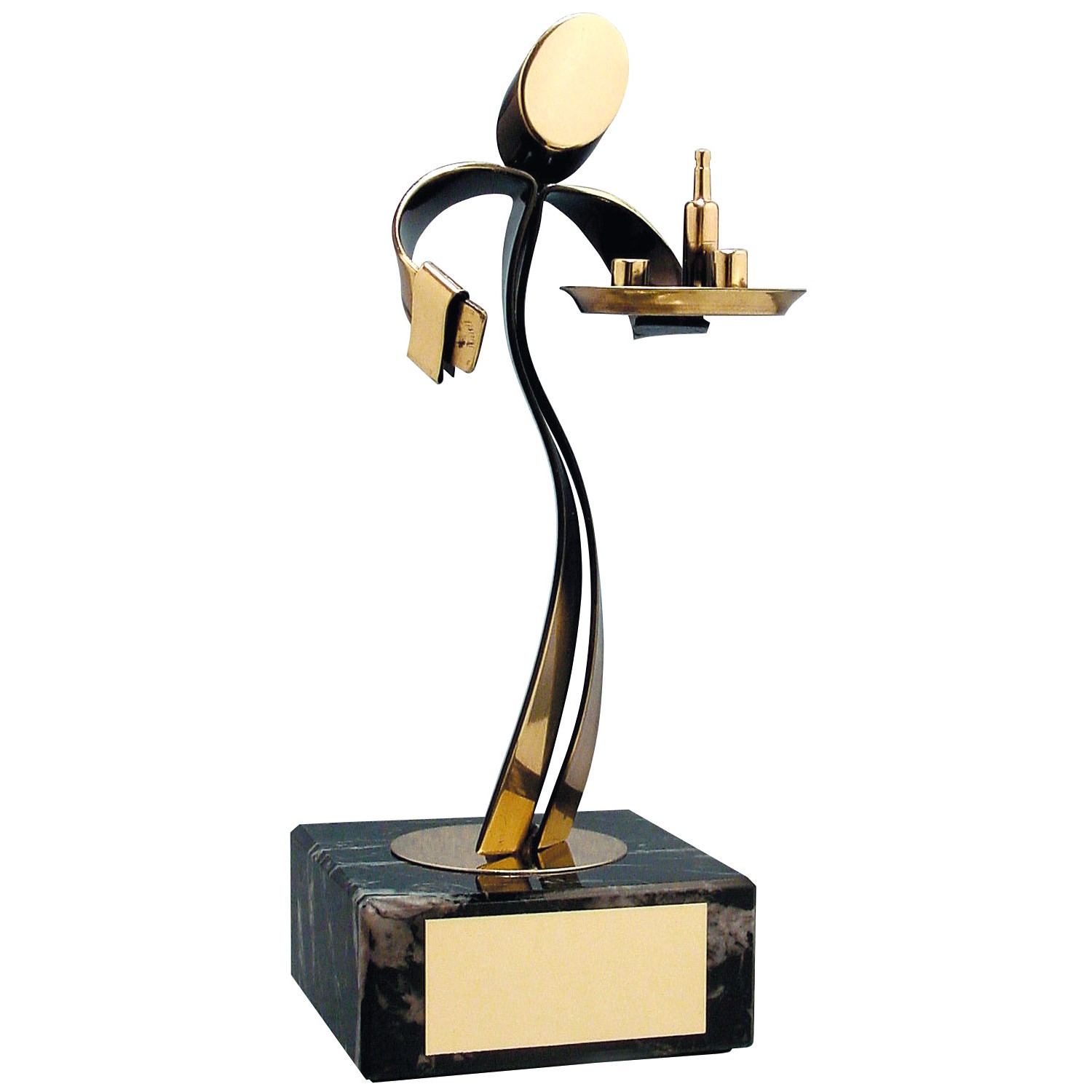 Waiter Figure Handmade Metal Trophy - 306 CAMAR | Impact Trophies