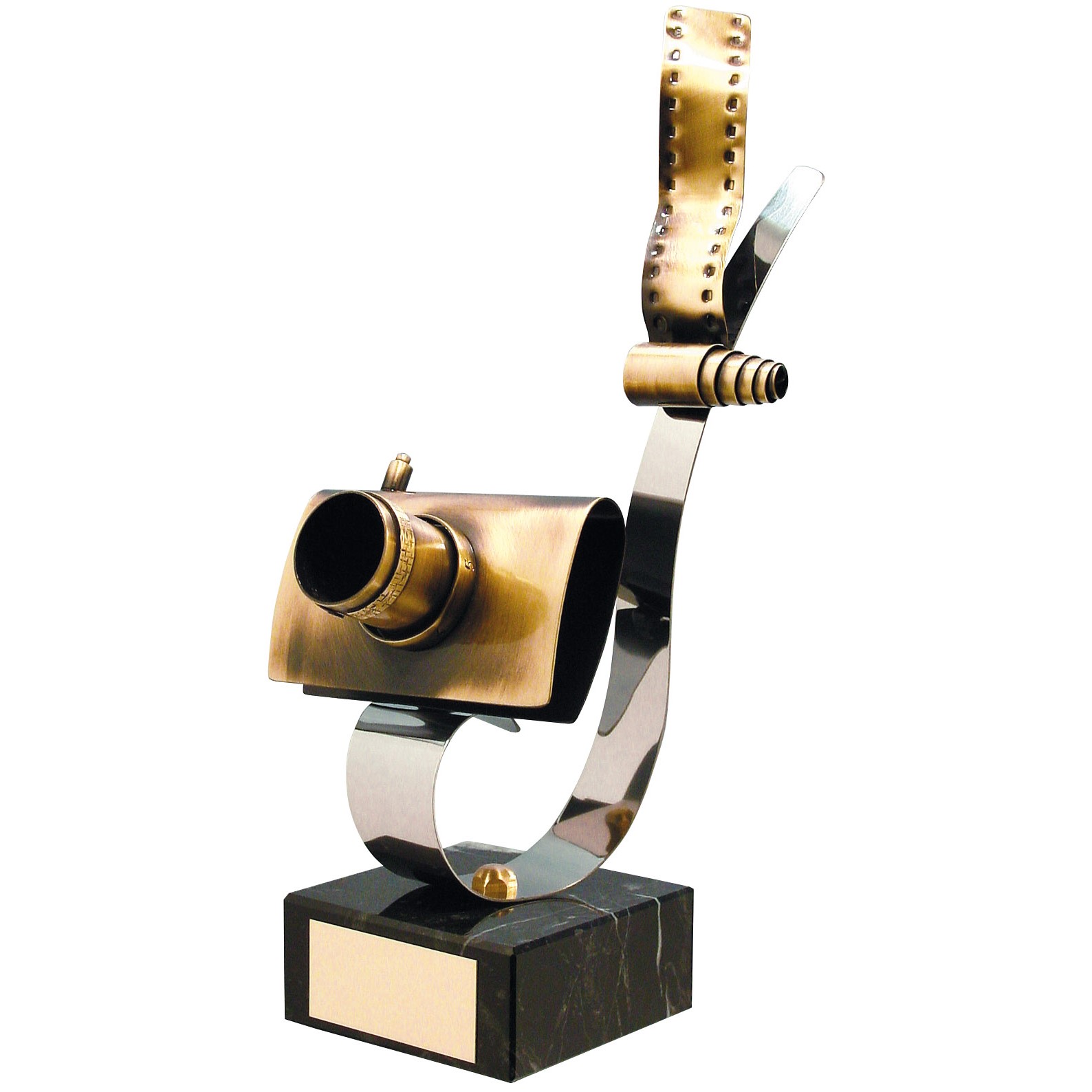 Bronze Camera and Film Handmade Metal Trophy - 334 | Impact Trophies
