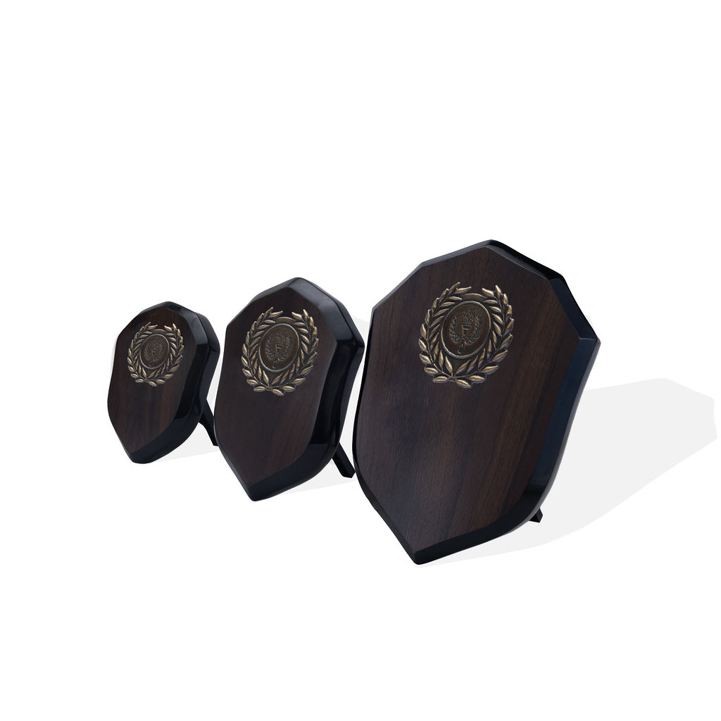 Britannia Walnut Shield with Wreath - AFWS31/T | Impact Trophies