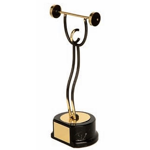 Weightlifting Figure Handmade Metal Trophy - 700 HA | Impact Trophies