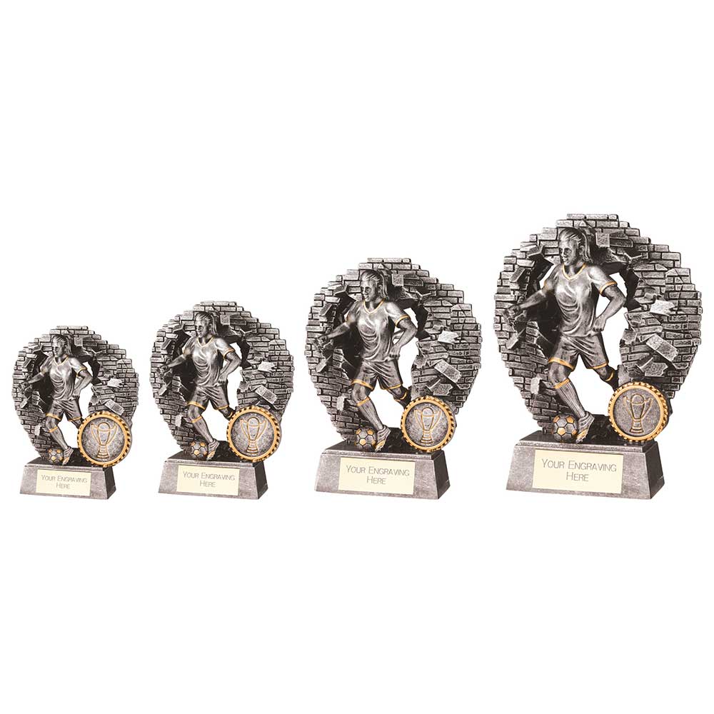 Blast Out Female Football Award | Impact Trophies