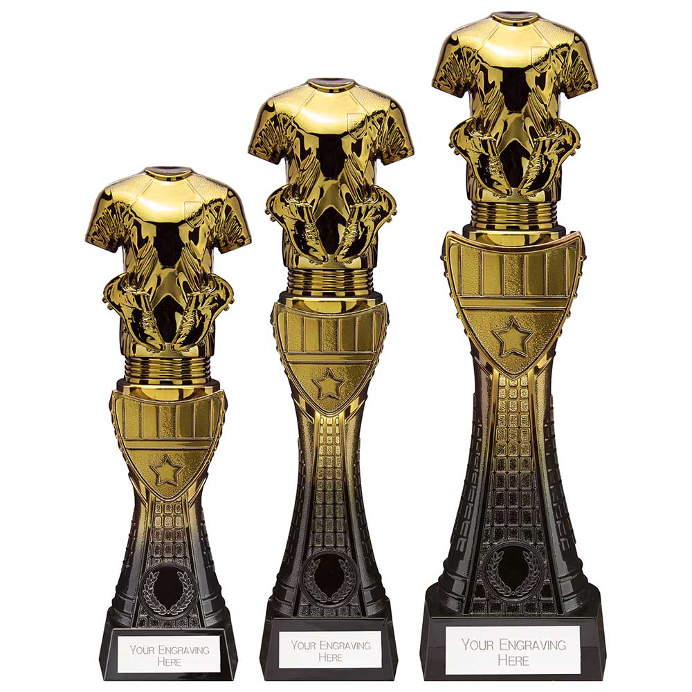 Fusion Viper Tower Football Shirt Award Black & Gold - PM24061 | Impact ...