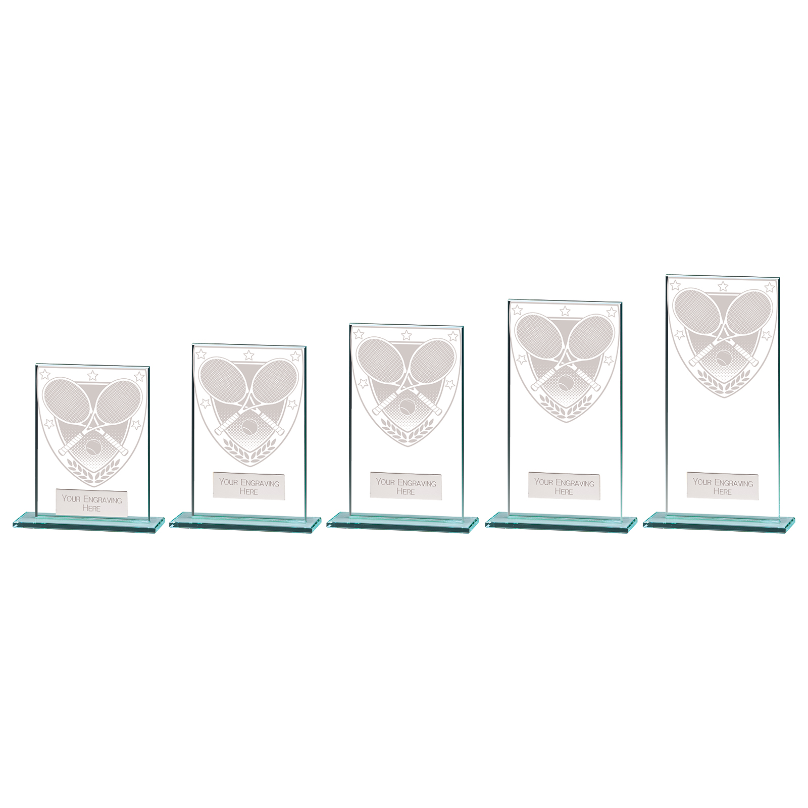 Millennium Tennis Jade Glass Award - CR20394 | Impact Trophies