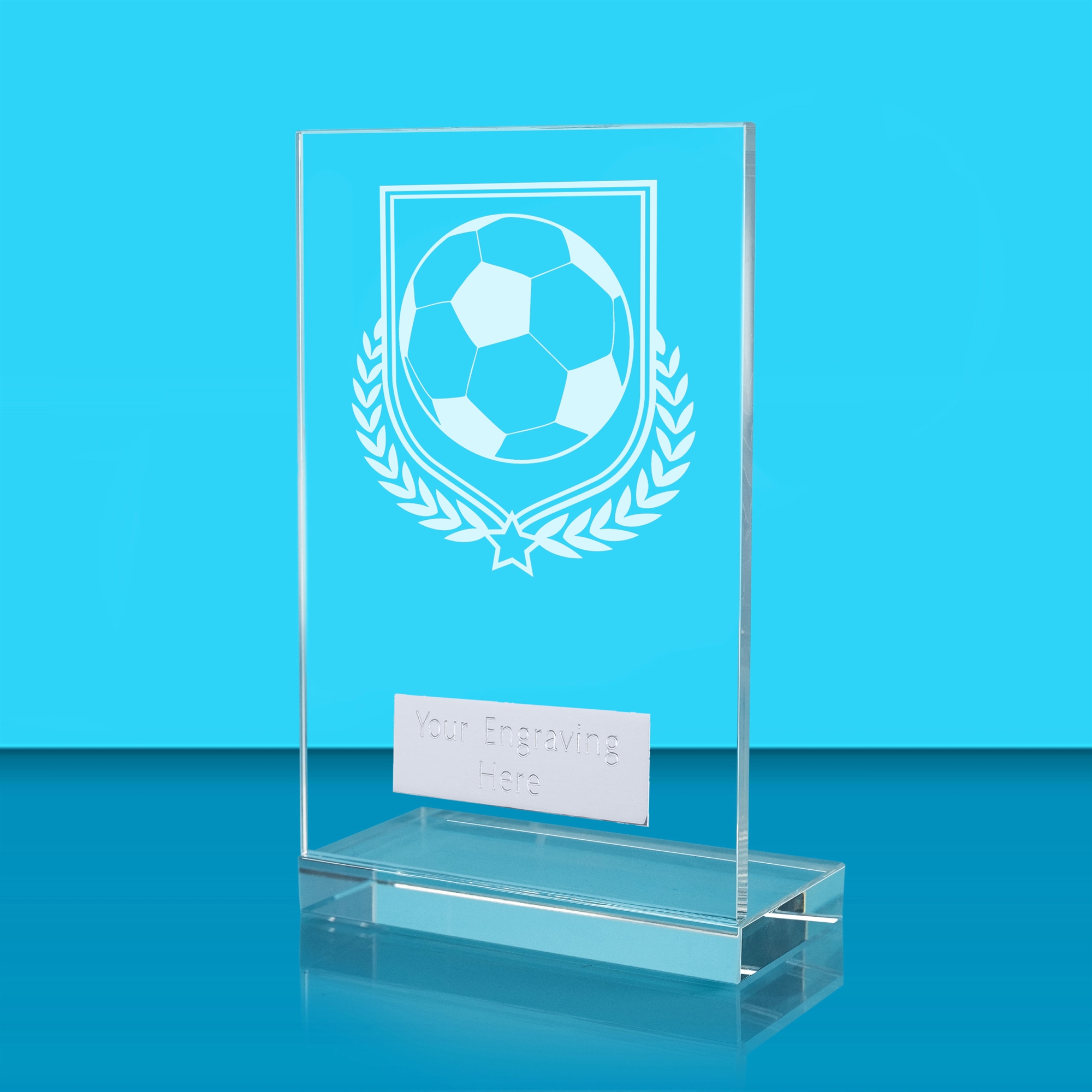 Achievement Football Glass Award - AFG024-FOOT1 | Impact Trophies