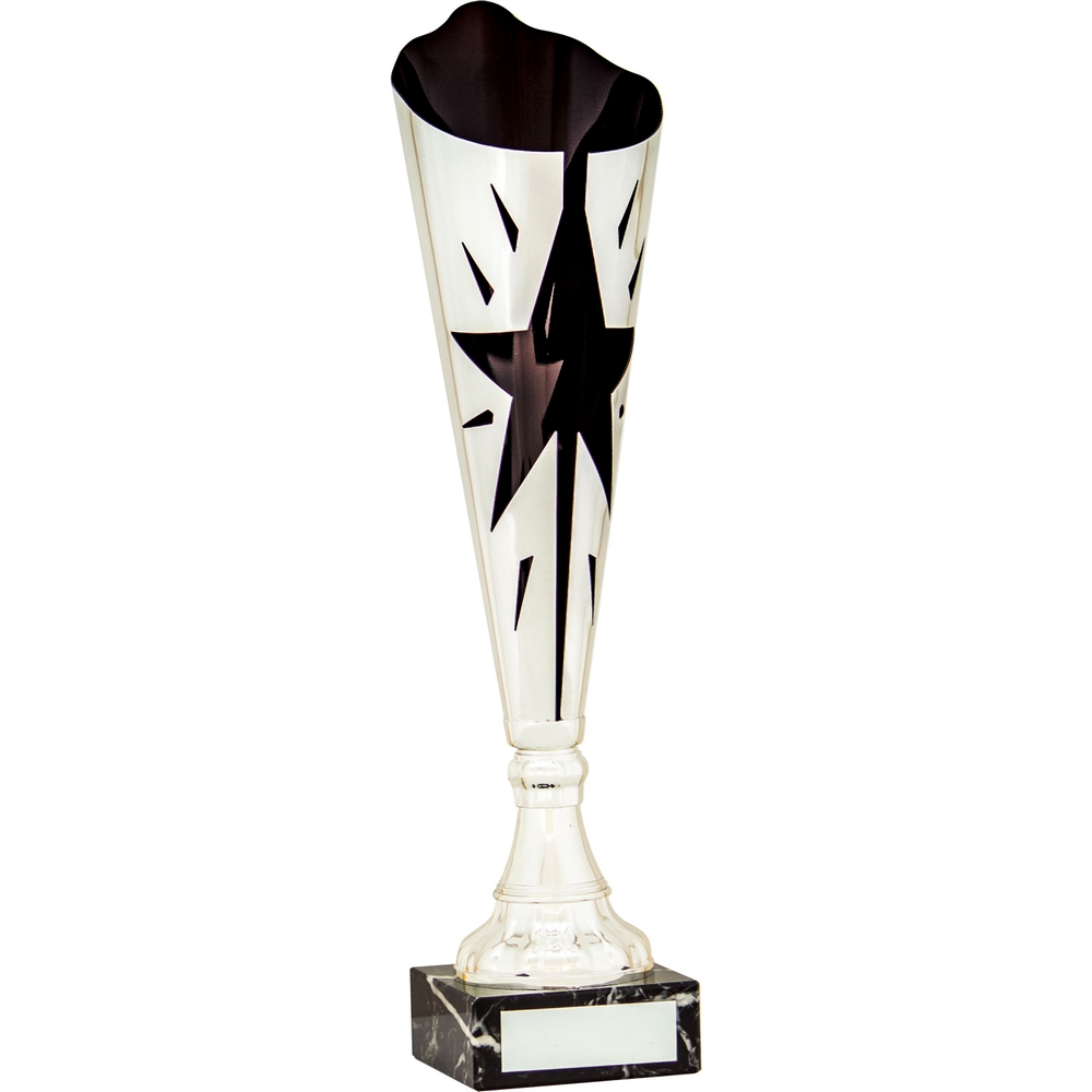 Victory Star Trophy Cup Silver & Black - 1970 | Impact Trophies