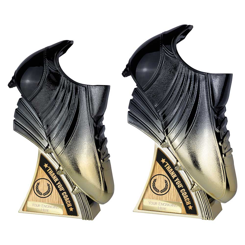 Power Boot Thank You Coach Football Award Black & Gold - PM25400 ...