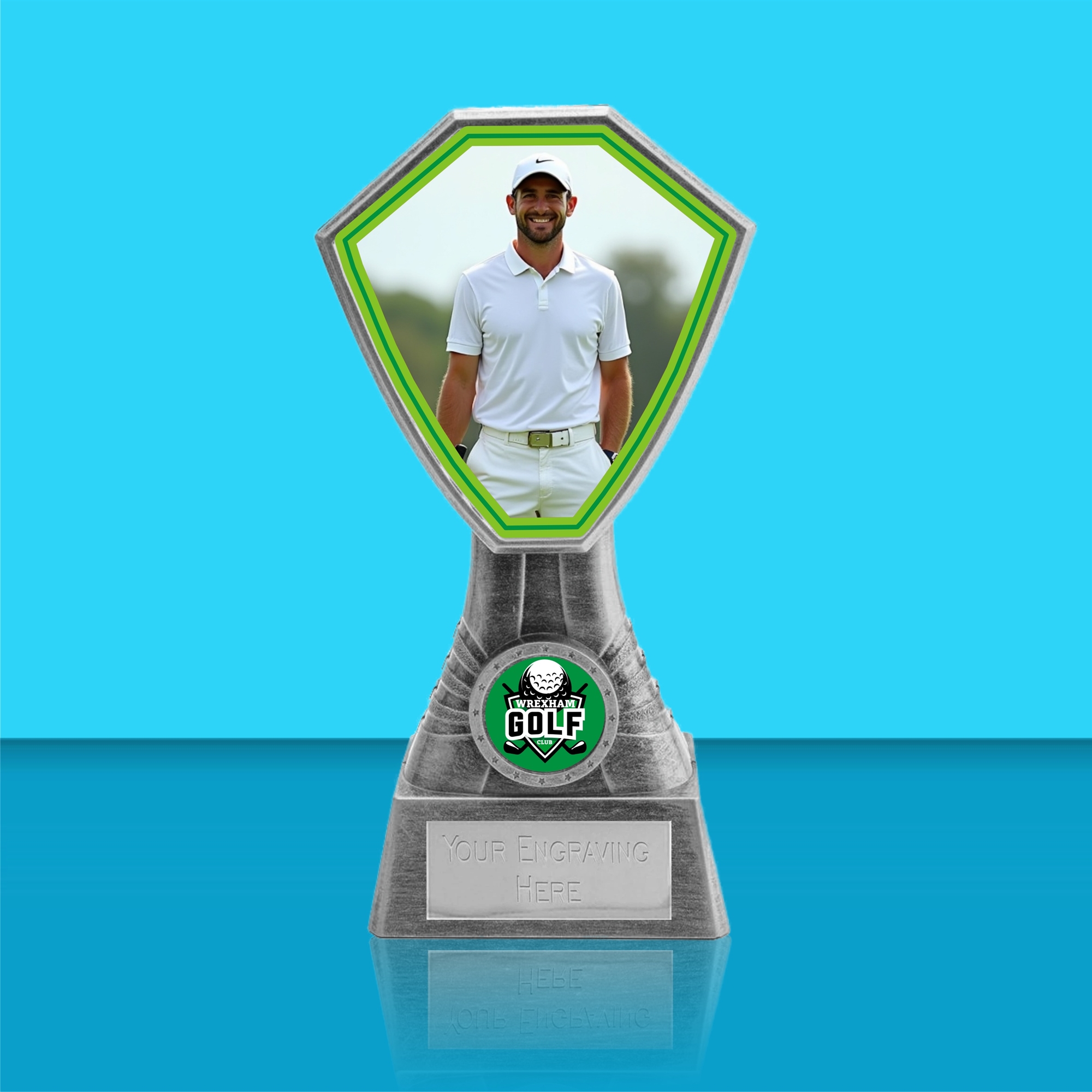 Gladiator Golf Player Photo Award Silver - AFP001S/PHGF | Impact Trophies