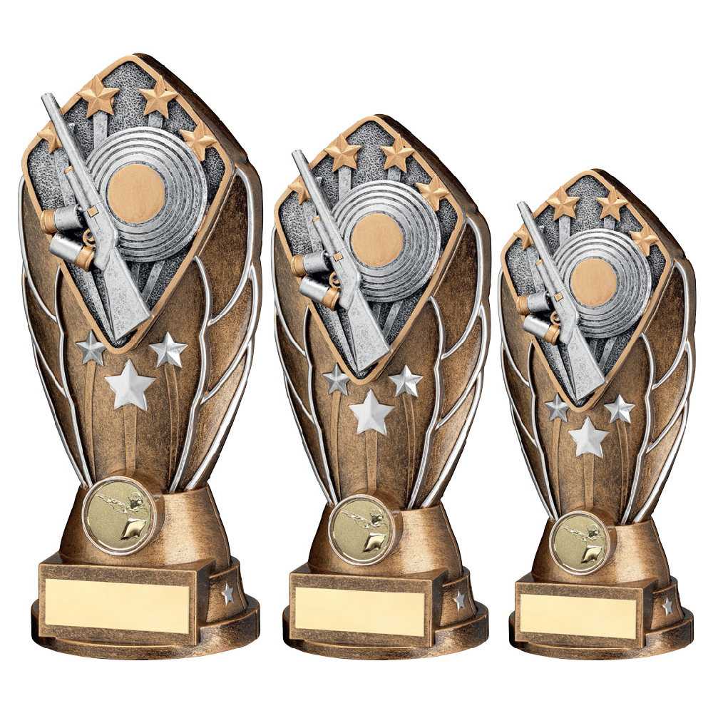 Galaxy Star Clay Pigeon Shooting Trophy - FP01-RD048 | Impact Trophies