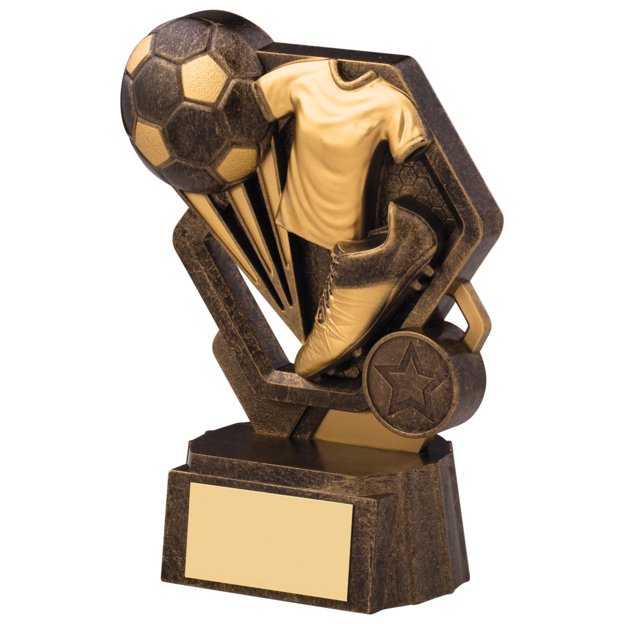 Thunder Football Award Antique Gold - RF213A | Impact Trophies