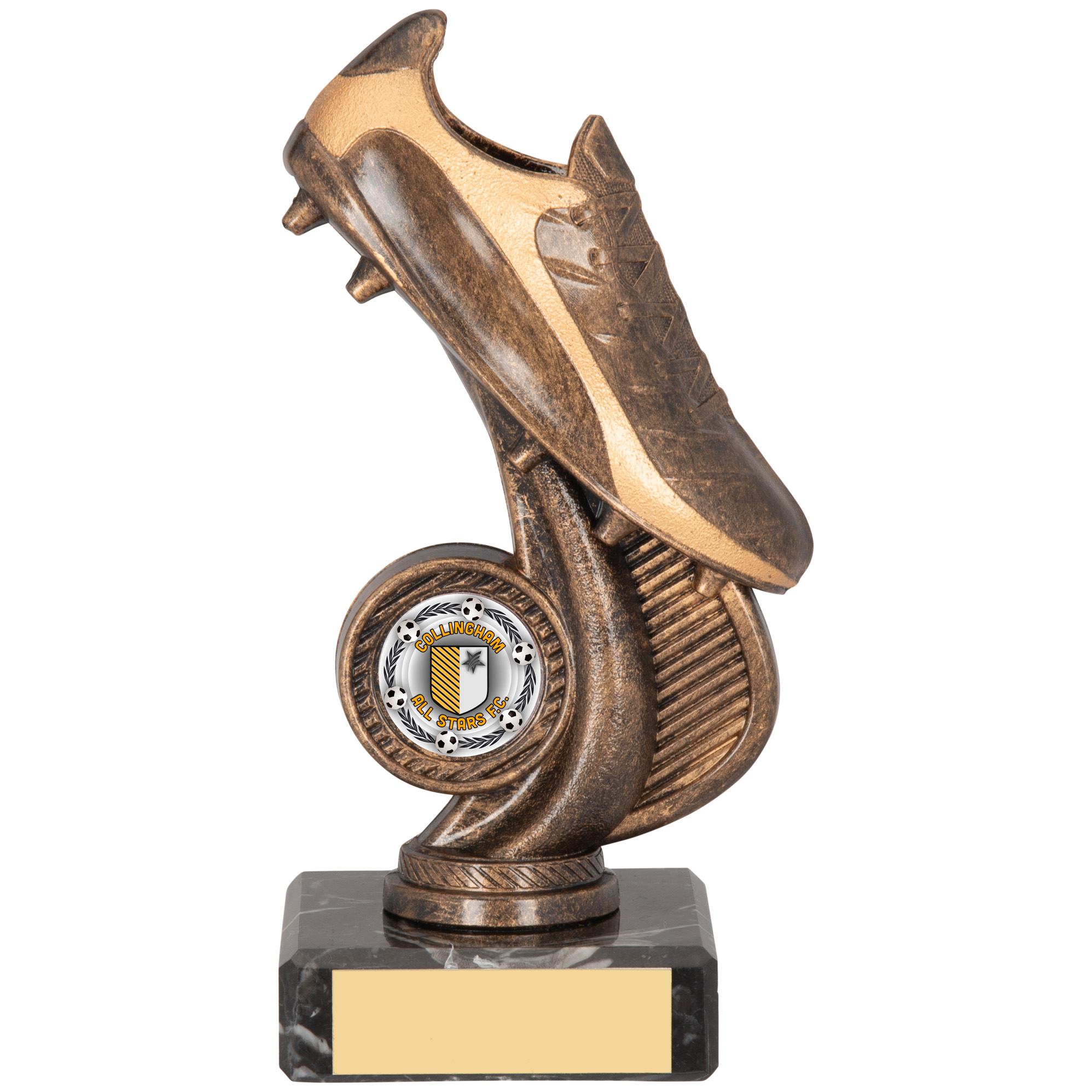 Soaring Football Boot Trophy in Antique Gold Pack of 16 - F52B | Impact ...
