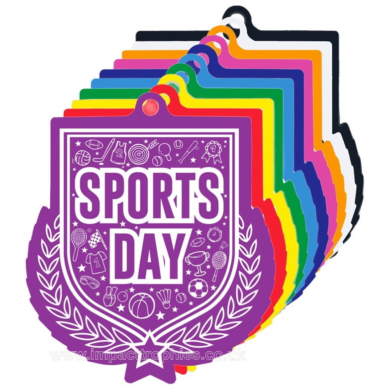 Impact Sports Day Shield Medal Colour - AFMM1-SCH4/ Clr | Impact Trophies
