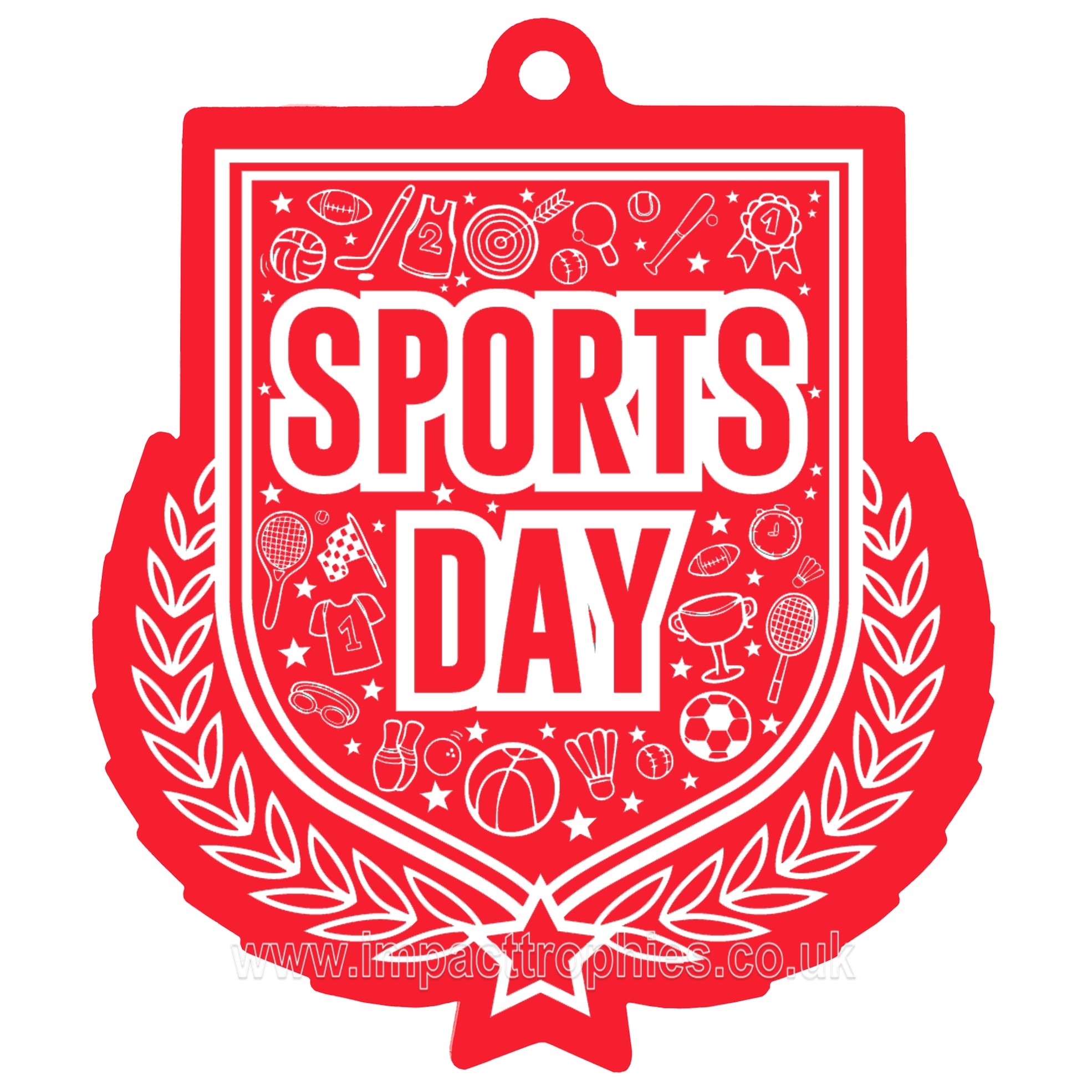 Impact Sports Day Shield Medal Colour - AFMM1-SCH4/ Clr | Impact Trophies