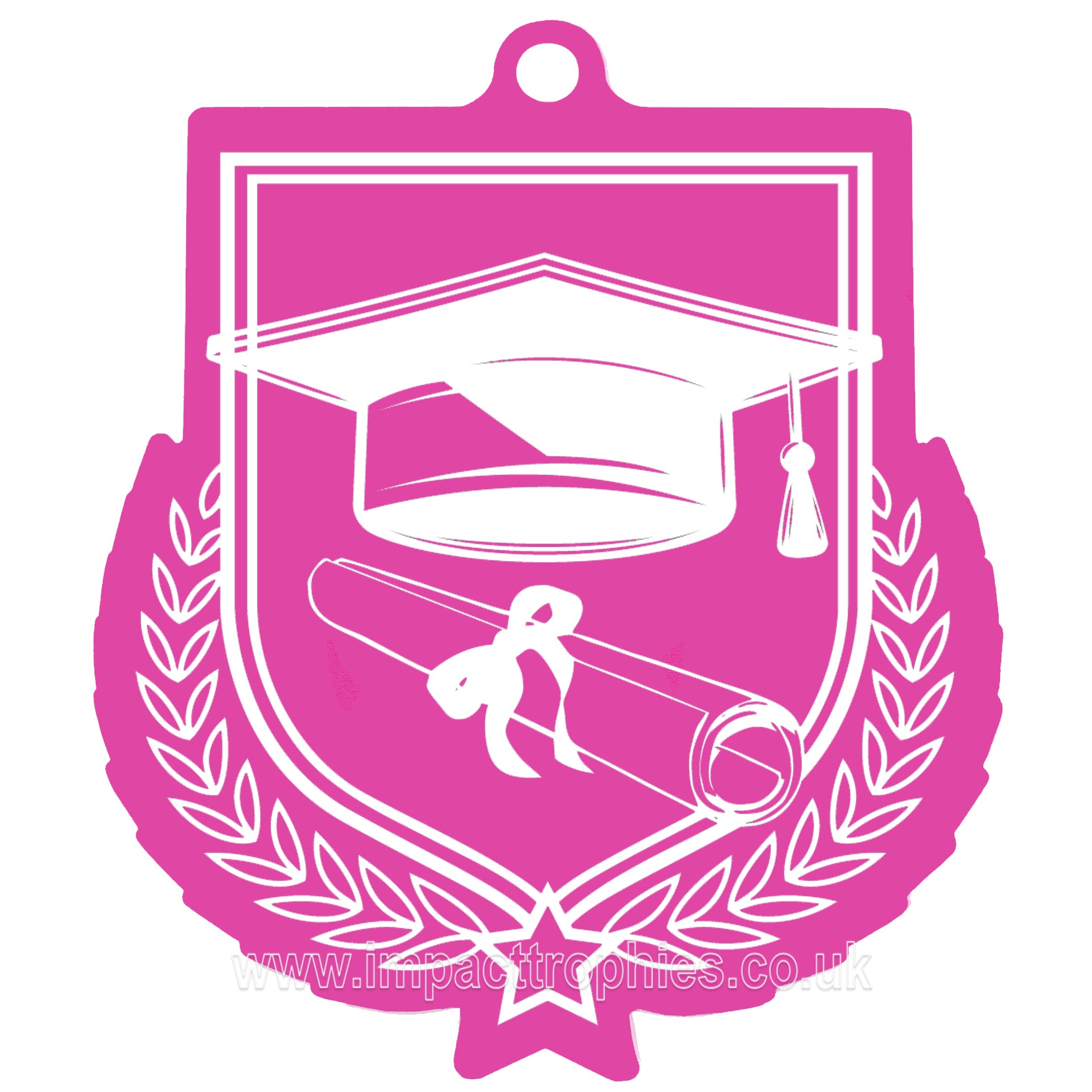 Impact Graduation Shield Medal Colour - AFMM1-SCH2/ Clr | Impact Trophies