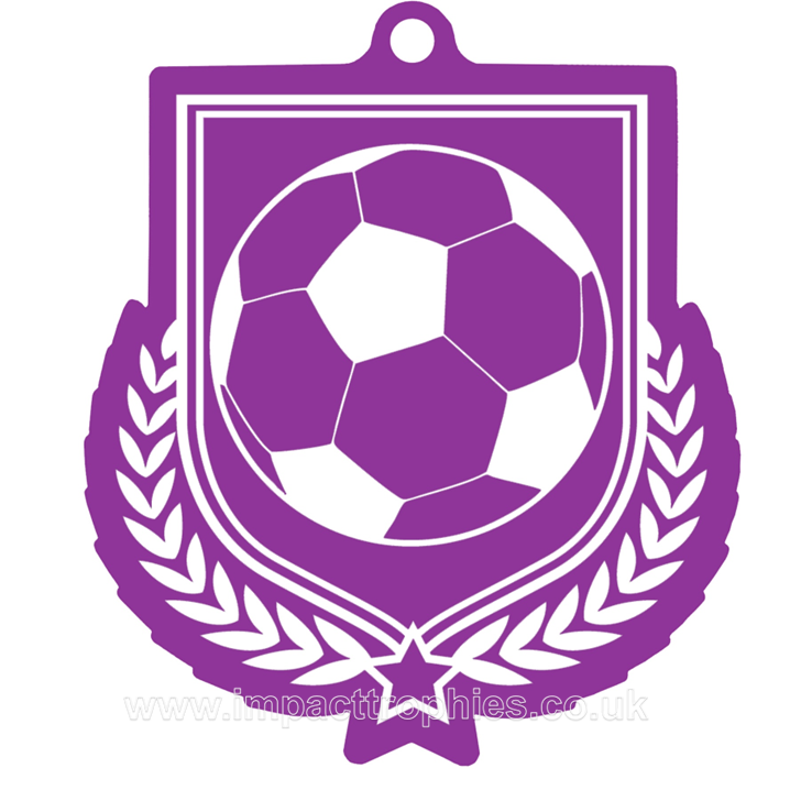 Impact Football Shield Medal Colour - AFMM1-FOOT1/ Clr | Impact Trophies