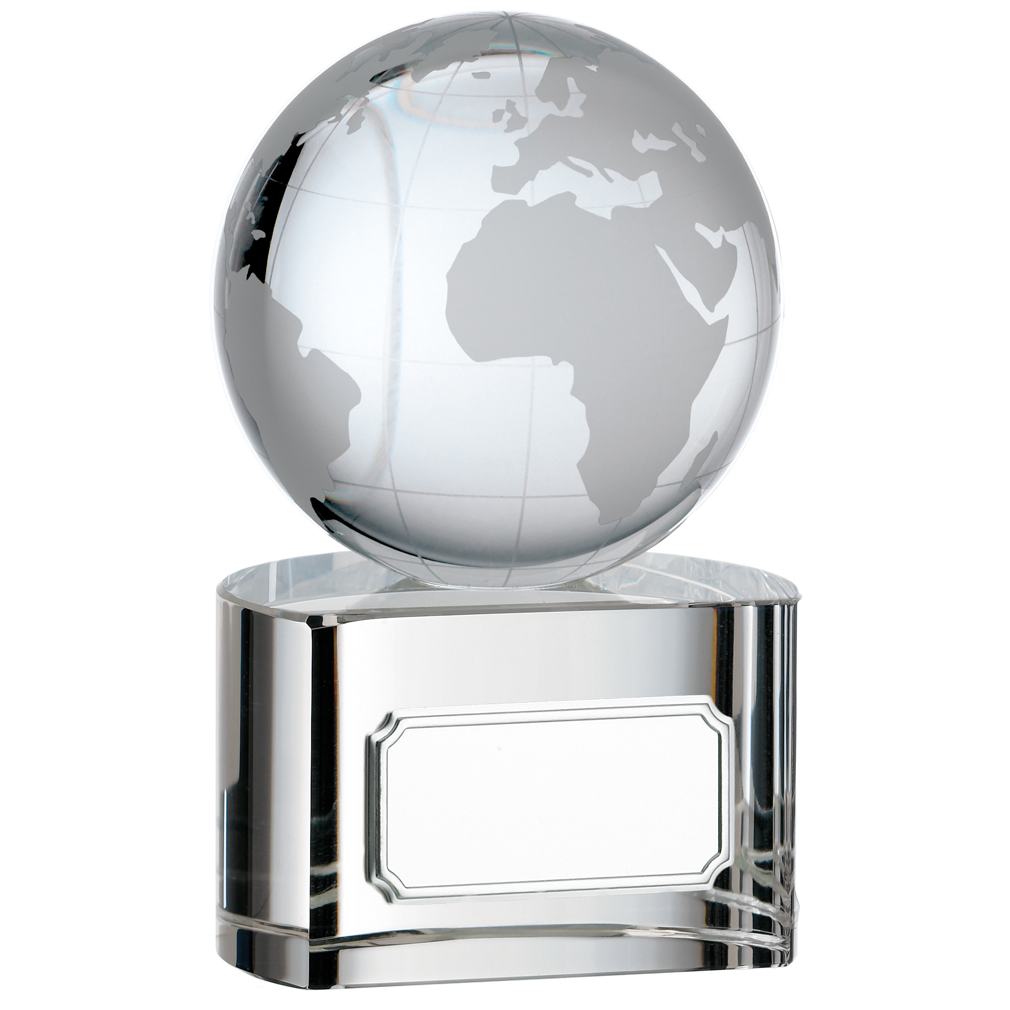 Clear Glass Globe Award - GC254B | Impact Trophies