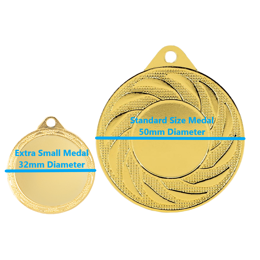 Impact Budget Radial Extra Small Medal - AFMM32 | Impact Trophies