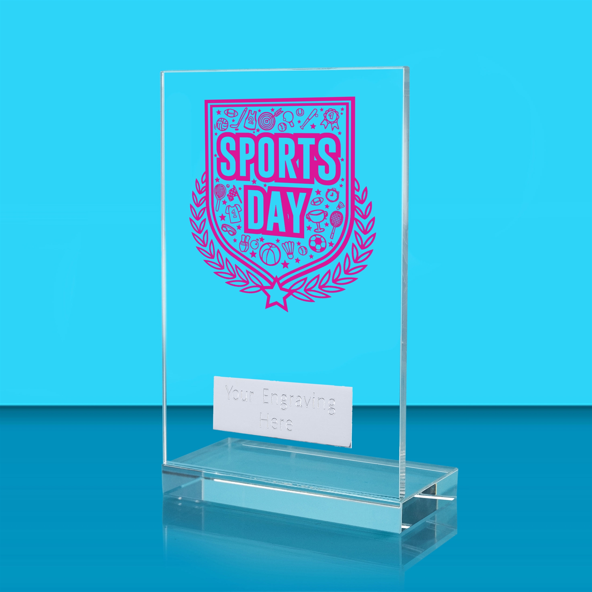Achievement Schools Sports Day Glass Award - AFG024-SCH4 | Impact Trophies
